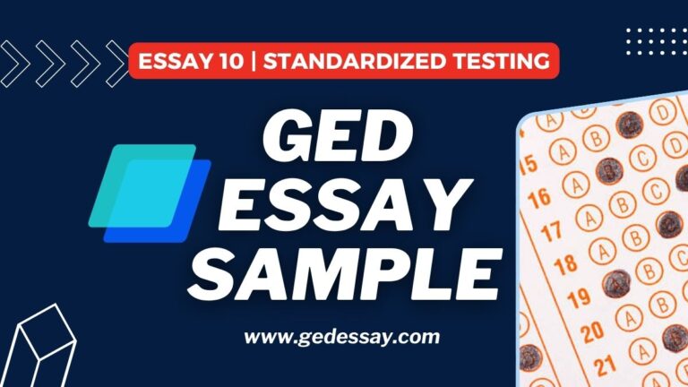 GED Essay Example: Standardized Testing Topic